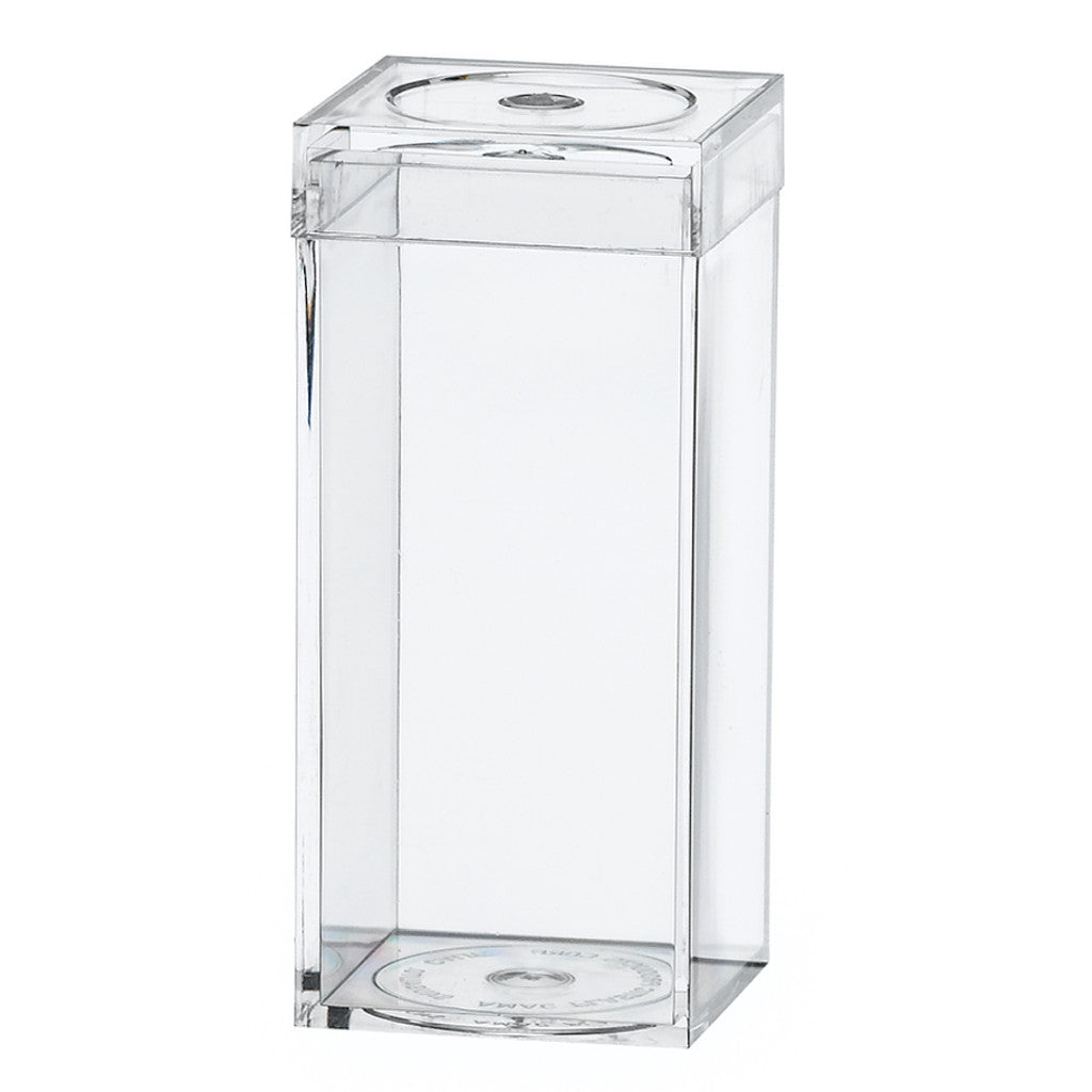 Clear Plastic 752C Flat Top Box for Packaging and Storage. Measures 1-3 ...
