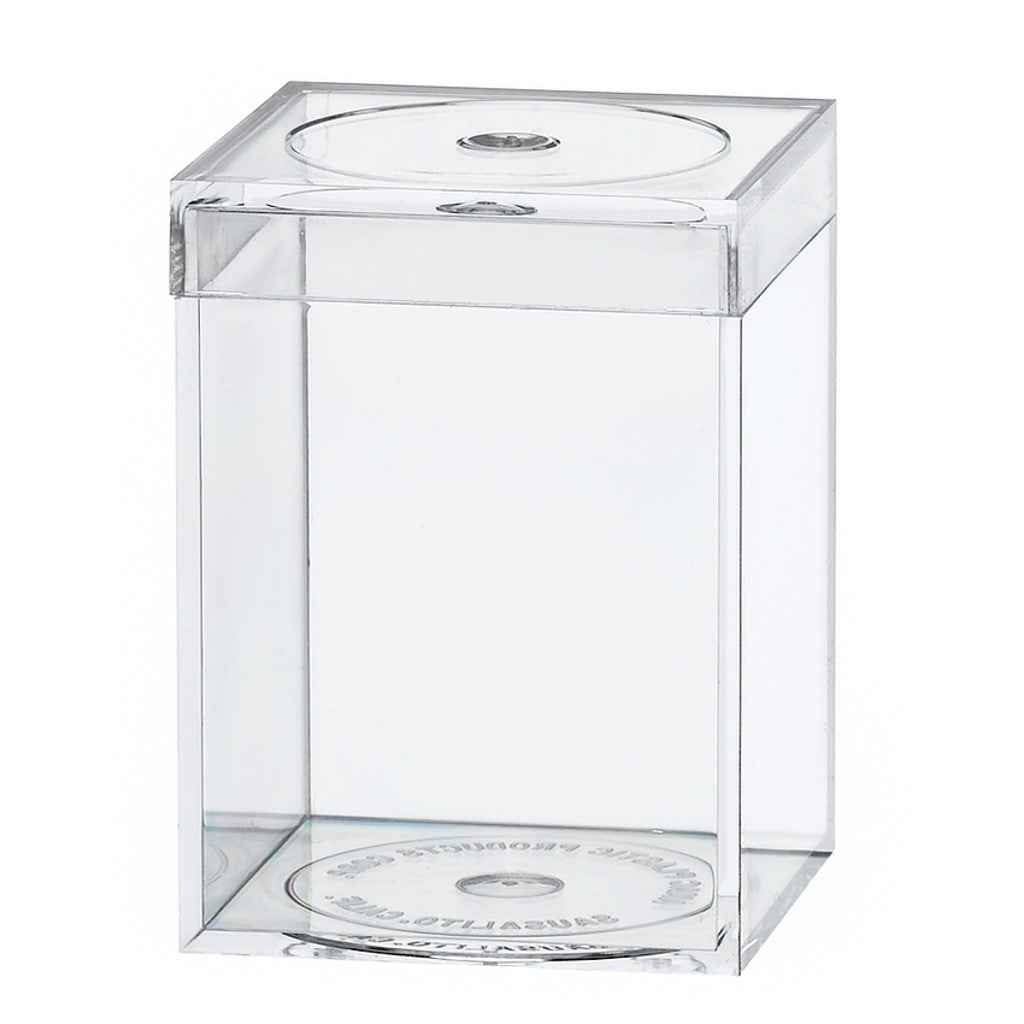 Clear Plastic 754C Flat Top Box for Packaging and Storage. Measures 1-5 ...
