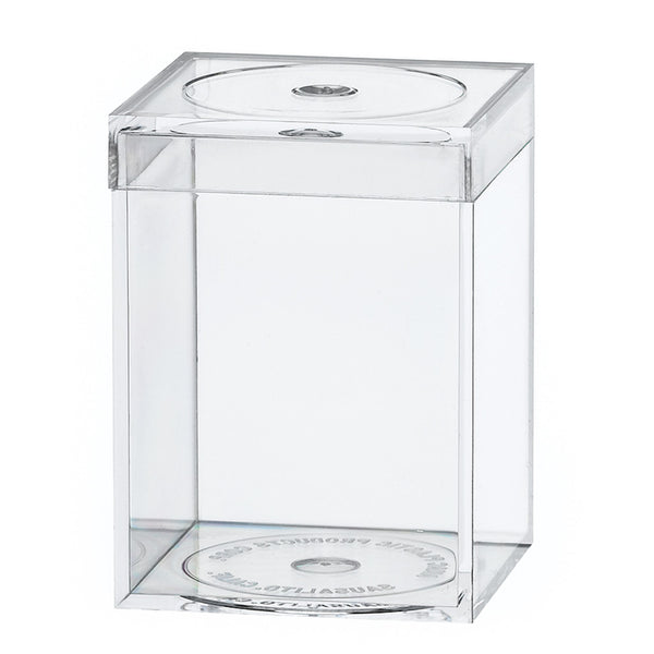 Clear Plastic 754C Flat Top Box for Packaging and Storage. Measures 1-5 ...