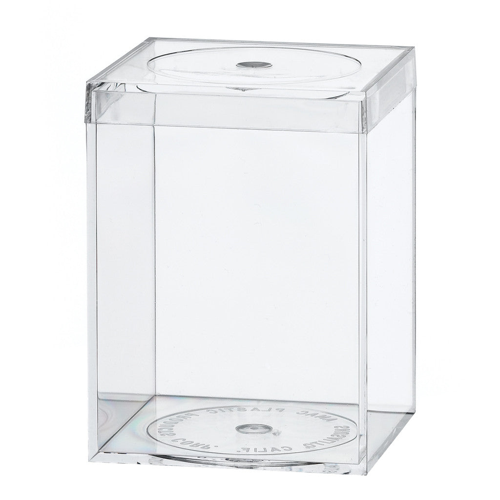 Clear Plastic 760C Flat Top Box for Packaging and Storage. Measures 2-5 ...