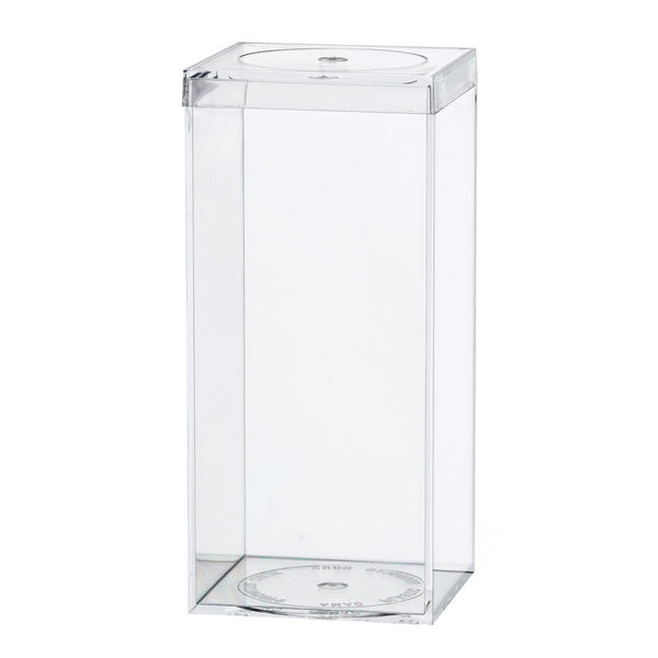 Clear Plastic 762C Flat Top Box for Packaging and Storage. Measures 2-5 ...
