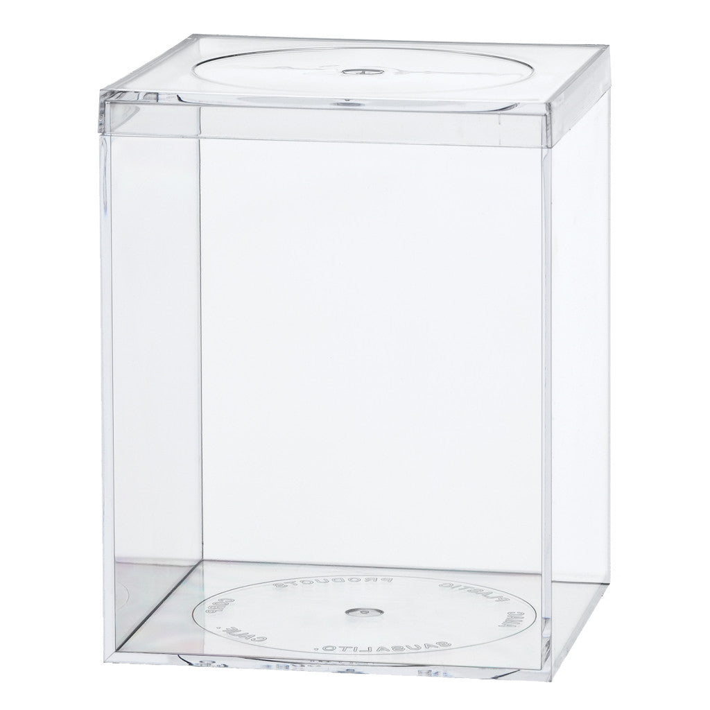Clear Plastic 763C Flat Top Box for Packaging and Storage. Measures 3-1 ...