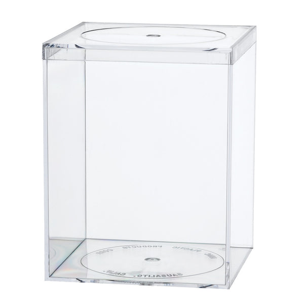 Clear Plastic 765C Flat Top Box for Packaging and Storage. Measures 4 ...